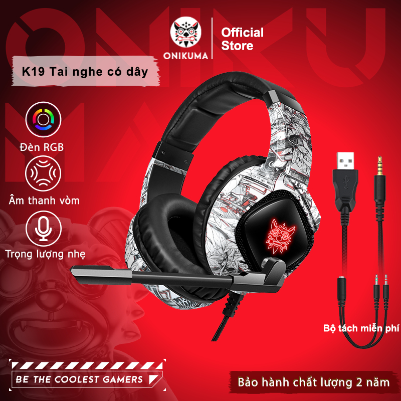 Tai nghe micro khử mùi âm thanh nổi ONIKUMA K19 cho PS4 / XBOX / Nintendo SW | Shopee Việt Nam