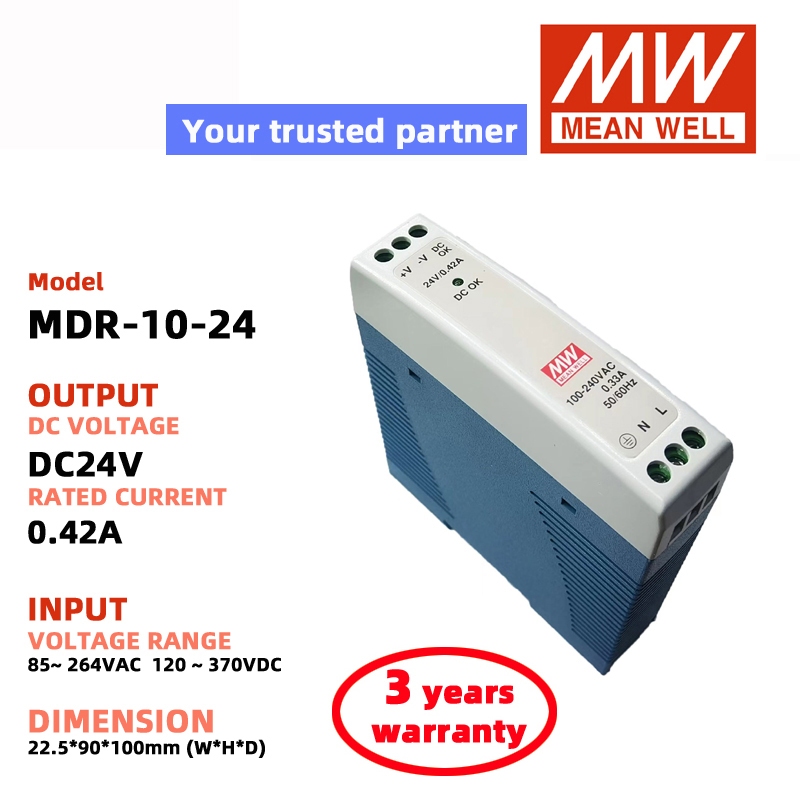 MEAN WELL MDR-10-24 MDR-10-12 MDR-10-5 Nguồn chuyển mạch Nguồn điện Meanwell DC | Shopee Việt Nam