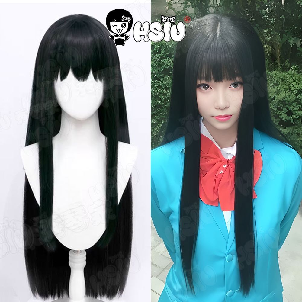 Kurunuma Sawako Cosplay Tóc Giả HSIU 80cm Đen Tóc Dài Tổng Hợp Tóc Giả ...