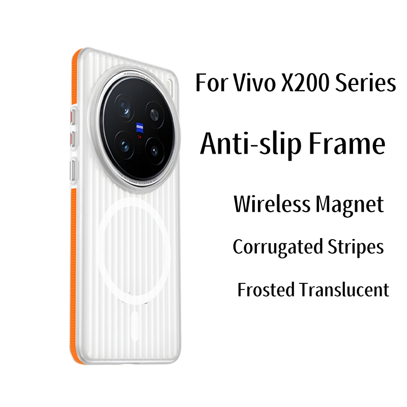 Ốp Từ Tính Chống Trơn Trượt Cho Vivo X200 Pro Mini Casing Ice Matte Cảm ...