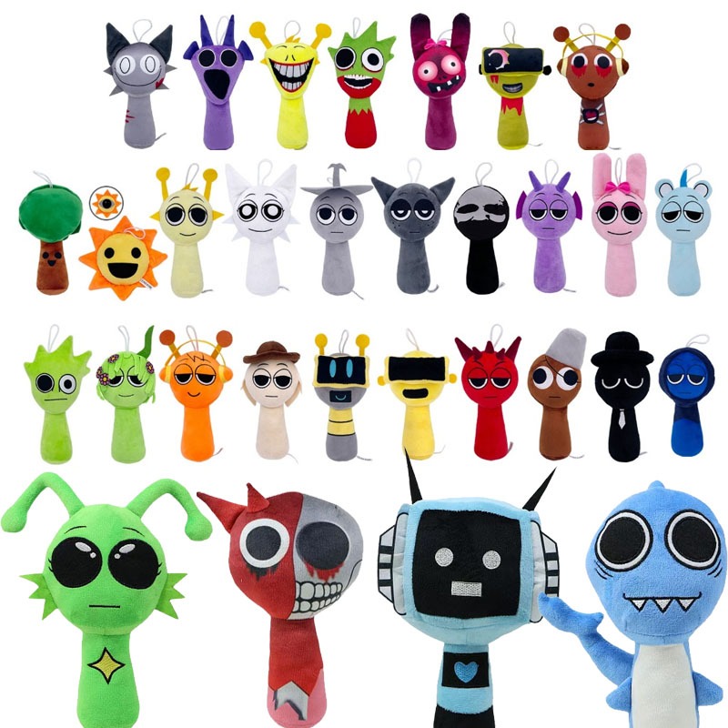 Sprunki Incredibox Sprunki Đồ Chơi Sang Trọng Búp Bê Nhồi Bông Quà Tặng ...