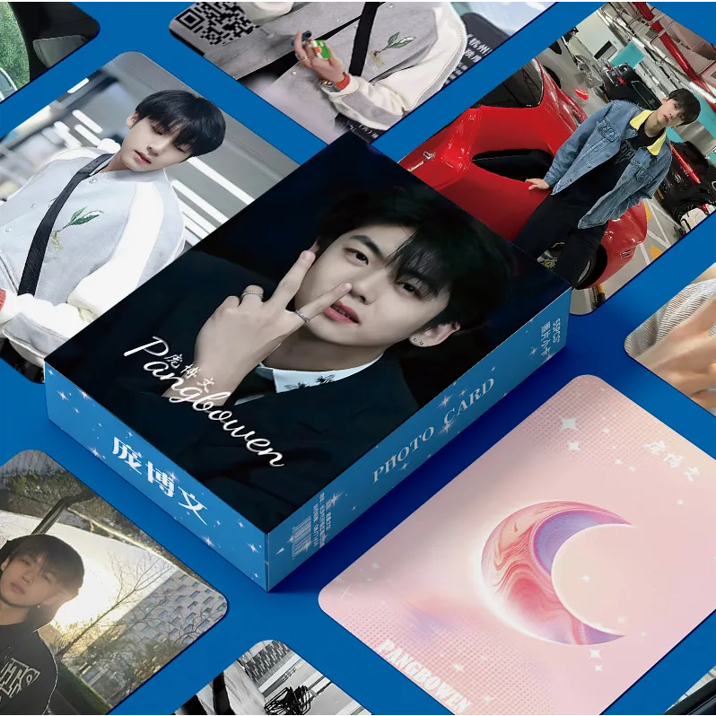 Bộ 50-55 Bộ Phim Diễn Viên Streamer He Qiushi Pang Bowen Hologram Lomo ...