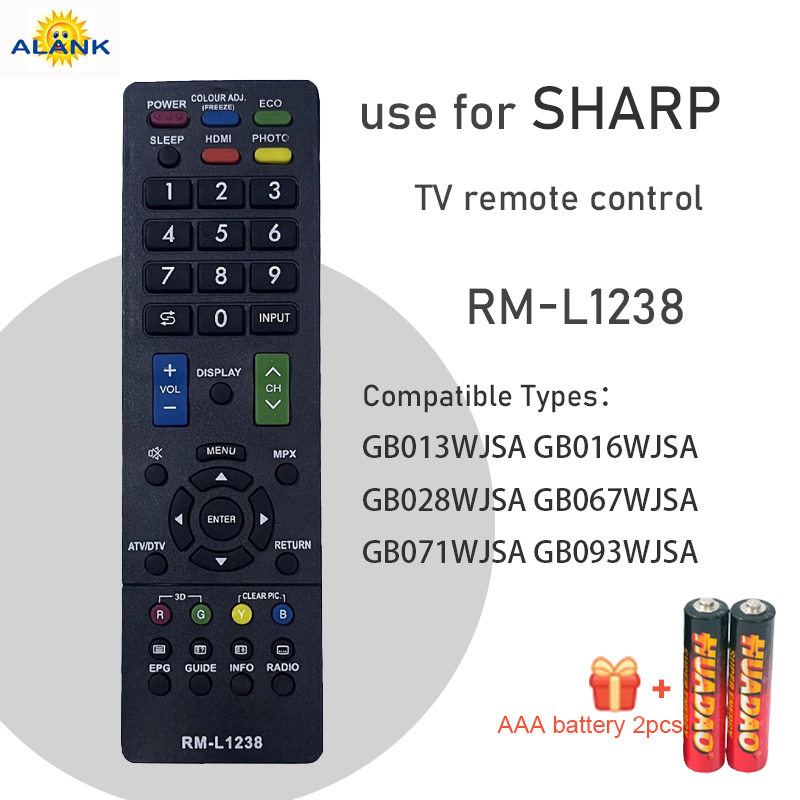 [Alank] Điều khiển SHARP Remote đa năng, cho điều khiển TiVi LCD SHARP ...