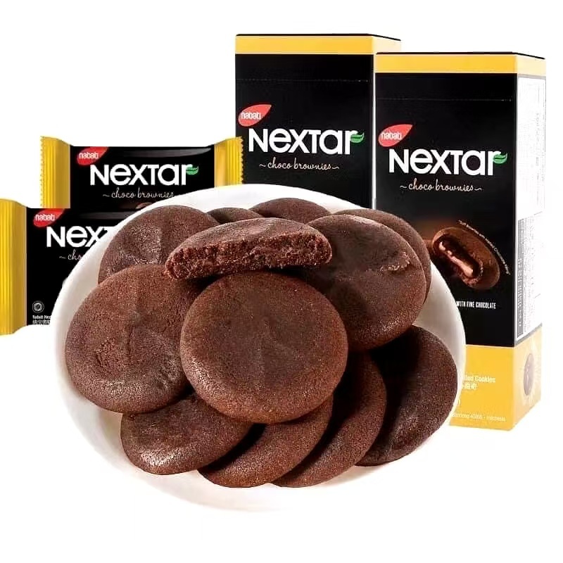Nextar Soft Fun Brownie Flavored Cookies Snack Biscuits 112g (14g x 8 ...