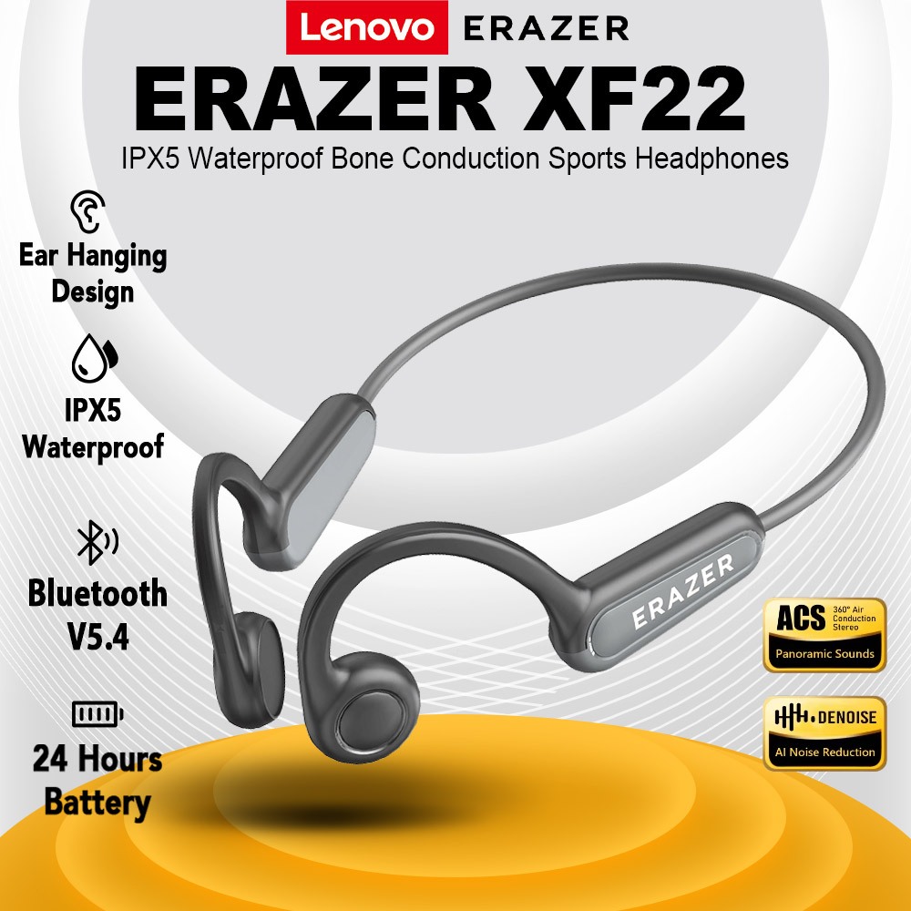 Lenovo Erazer XF22 Tai nghe Bluetooth Tai nghe thể thao chống nước móc ...