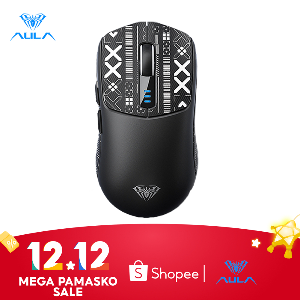 Chuột không dây AULA sc580 pin bluetooth/2.4g/type-c 500mah với 6-tốc ...