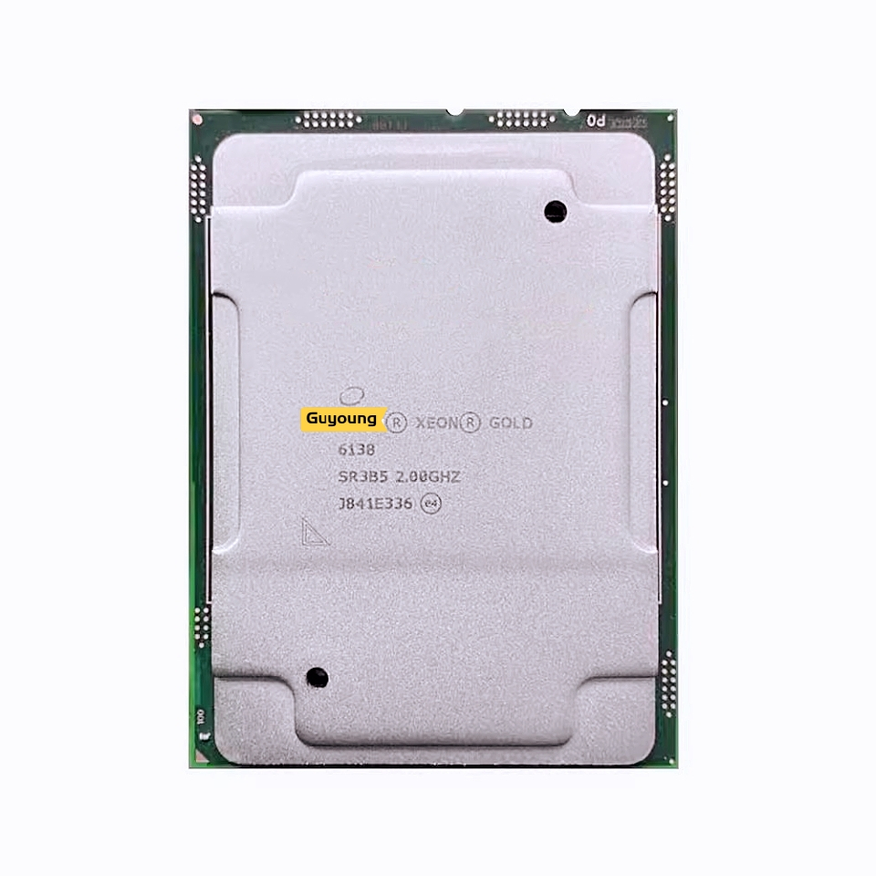 Yzx Xeon Gold 6138 SR3B5 Gold6138 6138 Bộ xử lý CPU 27.5MB Cache 2.00GHz 20 lõi LGA3647 125W Có ...