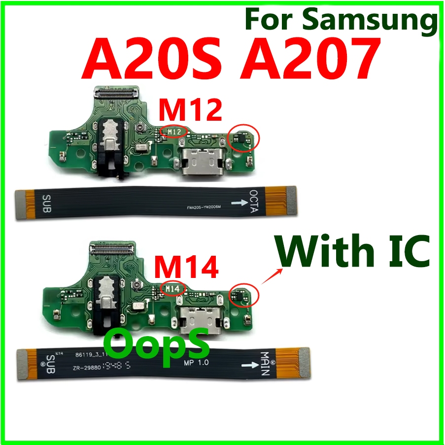 Dành Cho Samsung Galaxy A20S A207 M12 M14 USB Sạc Nhanh Ban Sạc Kết Nối ...