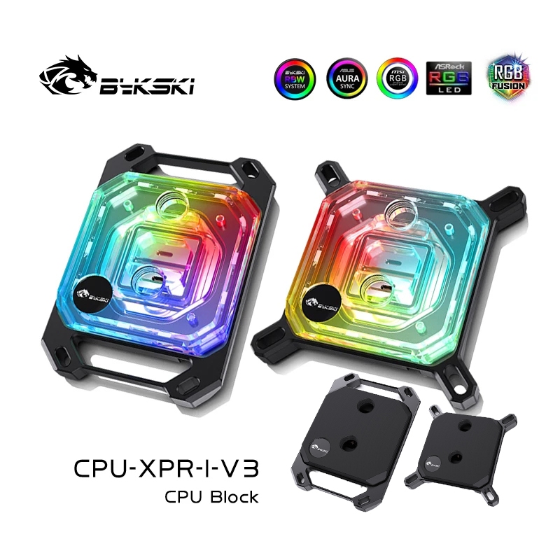 Khối CPU Bykski Sử dụng cho INTEL LGA115X 1200 1700 2011 / AMD Ryzen 3 ...