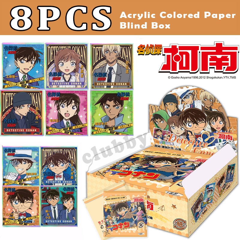 8 thẻ dày Detective Conan Shinichi Kudo Kaitou Kid card flash đôi Bộ ...