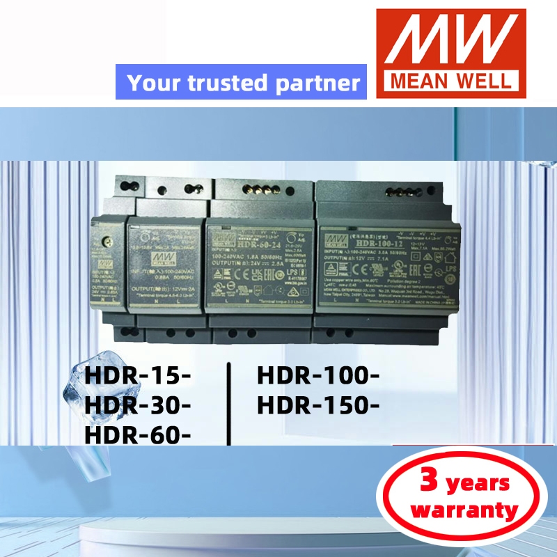 MEAN WELL HDR-15 HDR-30 HDR-60 HDR-100 HDR-150 DC12V DC24V Nguồn điện chuyển mạch Meanwell DC ...