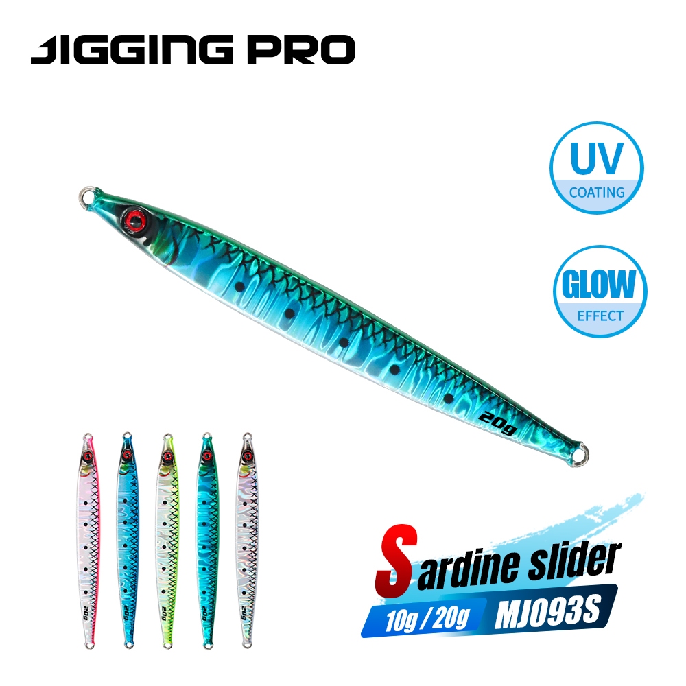 Jiggging PRO 10g 20g Cá mòi Thanh Trượt Micro Jig Nước Mặn Câu Cá Bờ ...