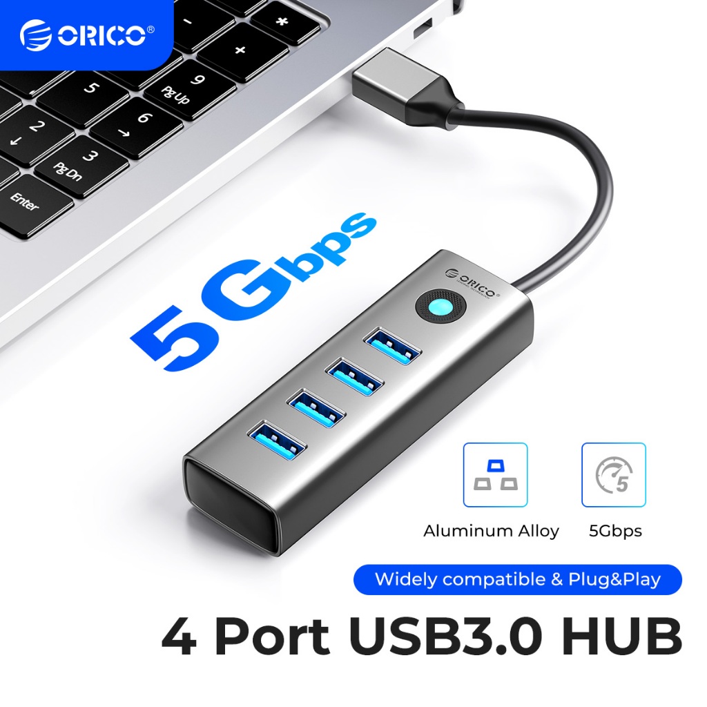 Orico USB 3.0 Hub 4 Cổng Cắm Và Chạy Ổ Cắm Mini Bộ Chia USB 5Gbps Hub ...