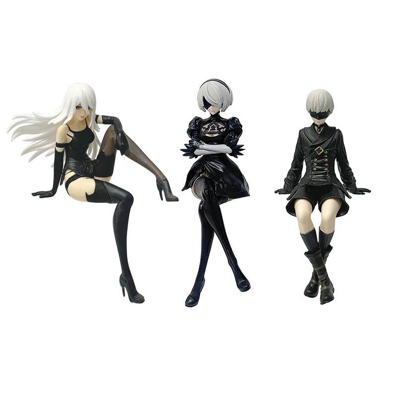 Trò chơi NieR: Automata hình 2B A2 tư thế ngồi mô hình pvc đồ chơi quà ...