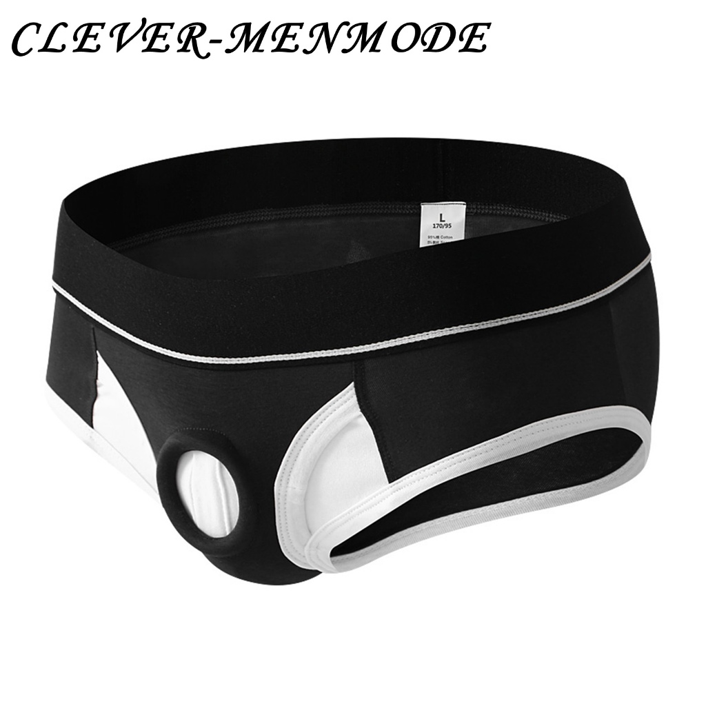 [CLEVER-MENMODE] Quần lót nam gợi cảm Nhẫn silicon bỏ túi phía trước ...