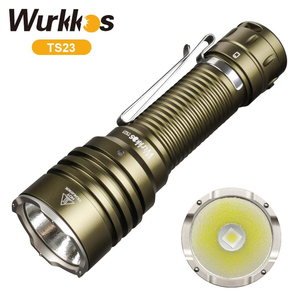 Wurkkos TS23 5000Lm XHP70.3 HI 6000-6500K 21700 pin điện đuôi đèn pin ...