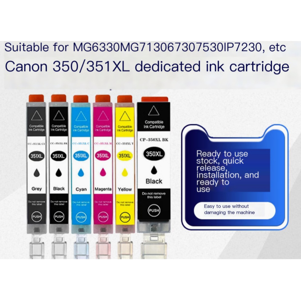 Thích hợp cho hộp mực Canon BCI-350XL BCI-351 MG6330 MG7130 6730 Hộp ...