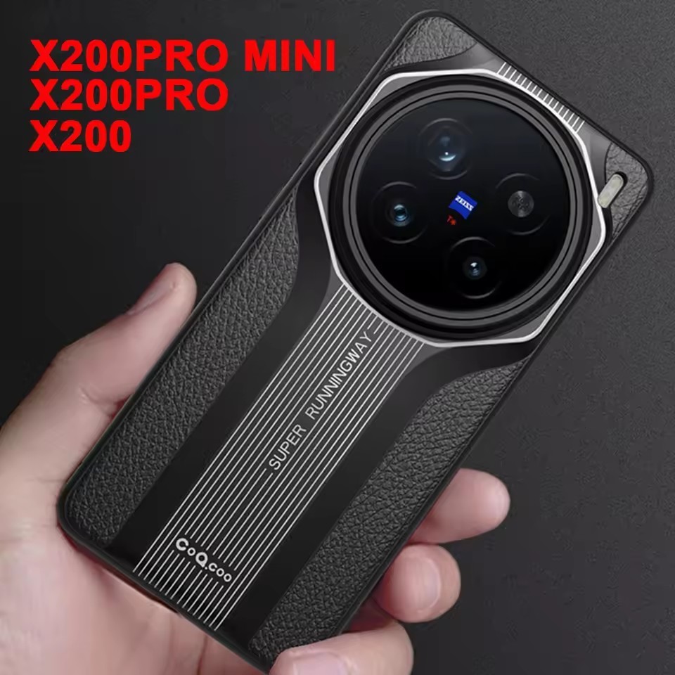 Ốp Điện Thoại Sang Trọng Chống Sốc Cổ Điển Cho VIVO X200 PRO / X200 / X200PRO MINI Frosted pu Da ...