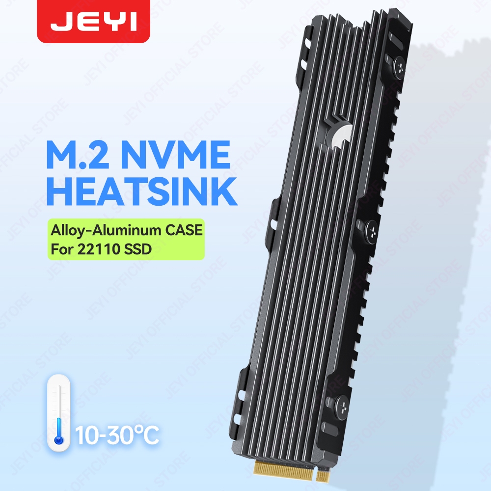 JEYI Tản Nhiệt M.2 NVMe 22110 SSD Hợp Kim Nhôm PS5, PCIe SATA, kèm Đệm ...