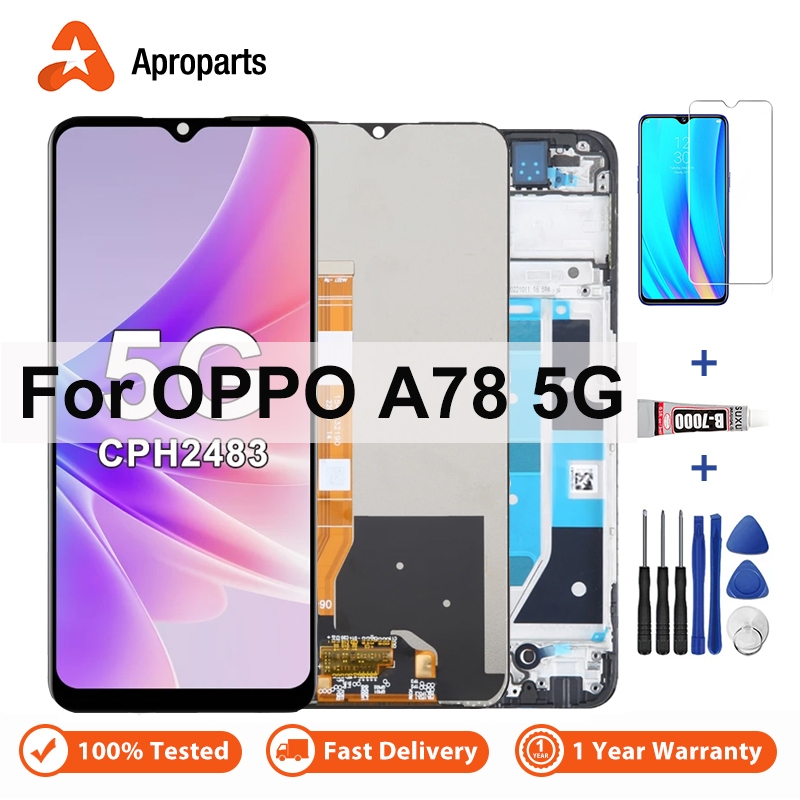 6.56 "Chính Hãng LCD Cho OPPO A78 5G CPH2483 CPH2495 Màn Hình Hiển Thị ...