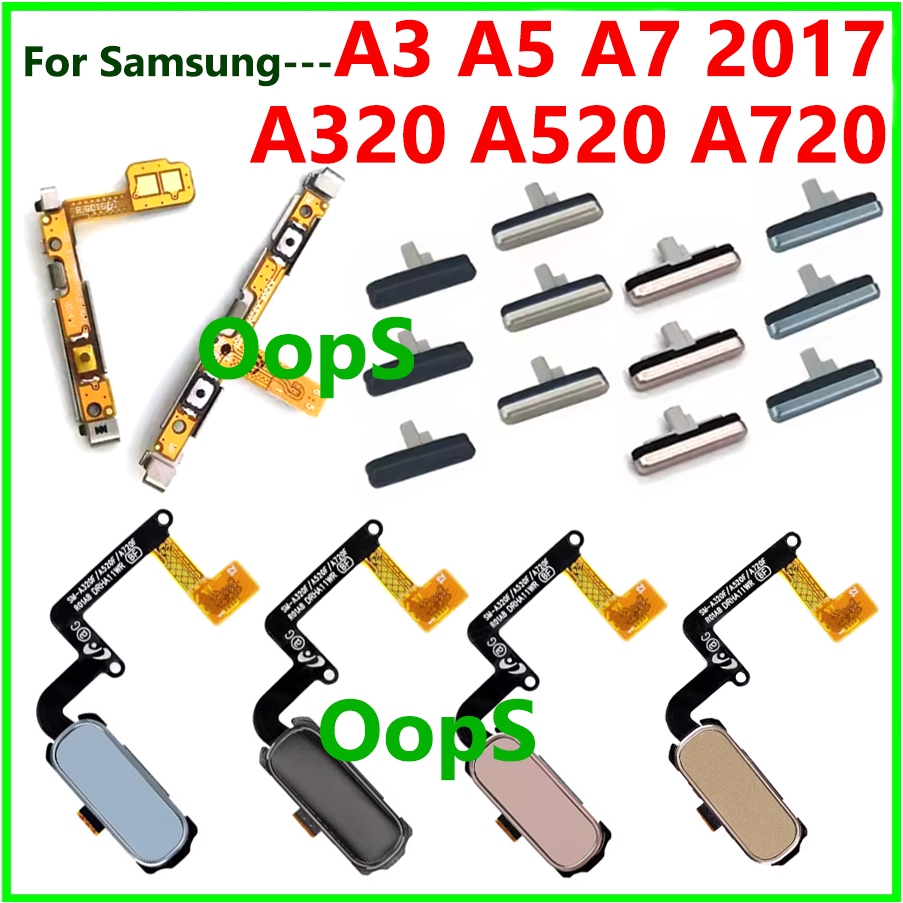 Nút nguồn Flex Cho Samsung Galaxy A3 A5 A7 2017 A320 A520 A720 Điện Thoại Cảm Ứng ID Vân Tay Máy ...