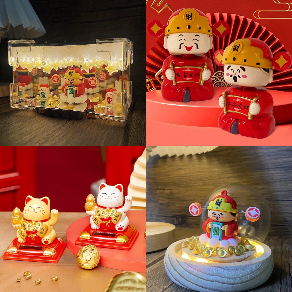 Đèn Năm Mới Thần Tài DIY Để Bàn Trang Trí Đèn Ngủ Handmade Quà Tặng ...