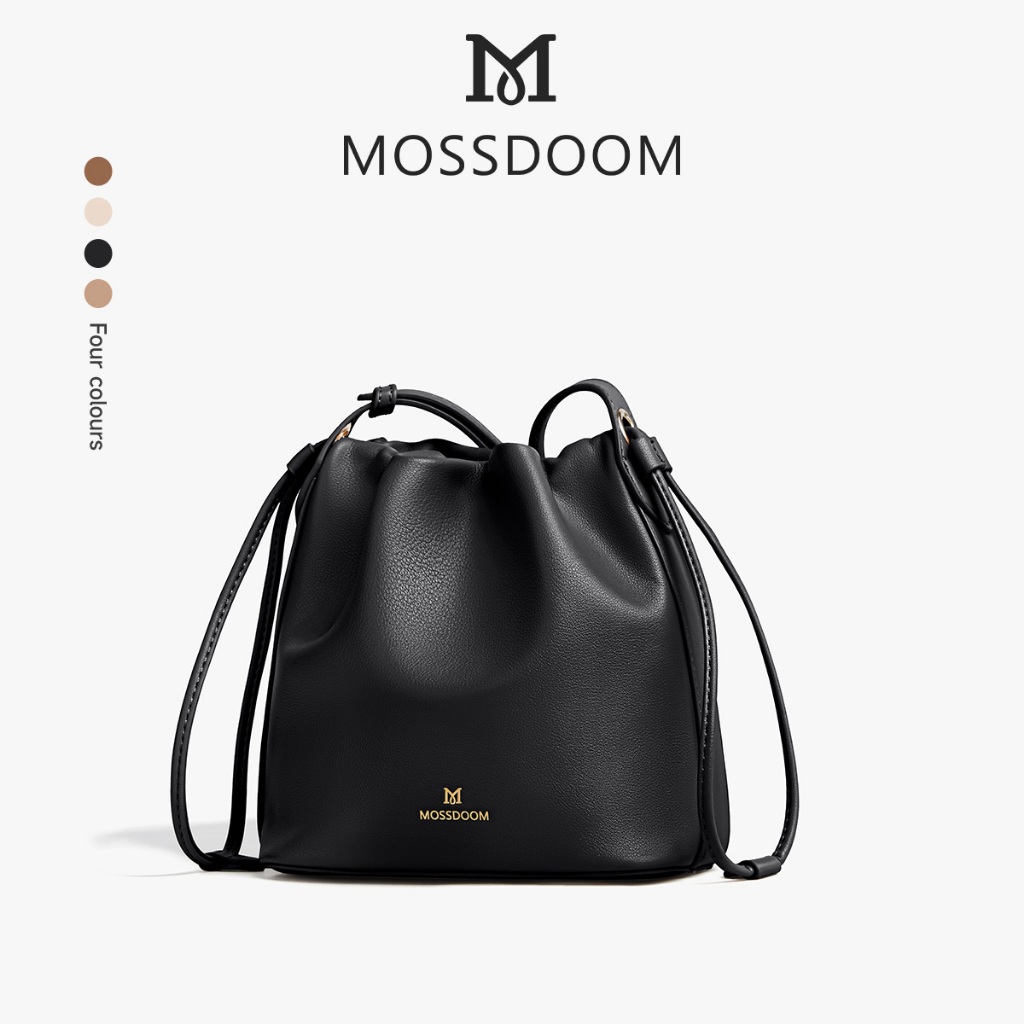 MOSSDOOM Doona Bag Túi đeo chéo thời trang cổ điển màu trơn | Shopee ...
