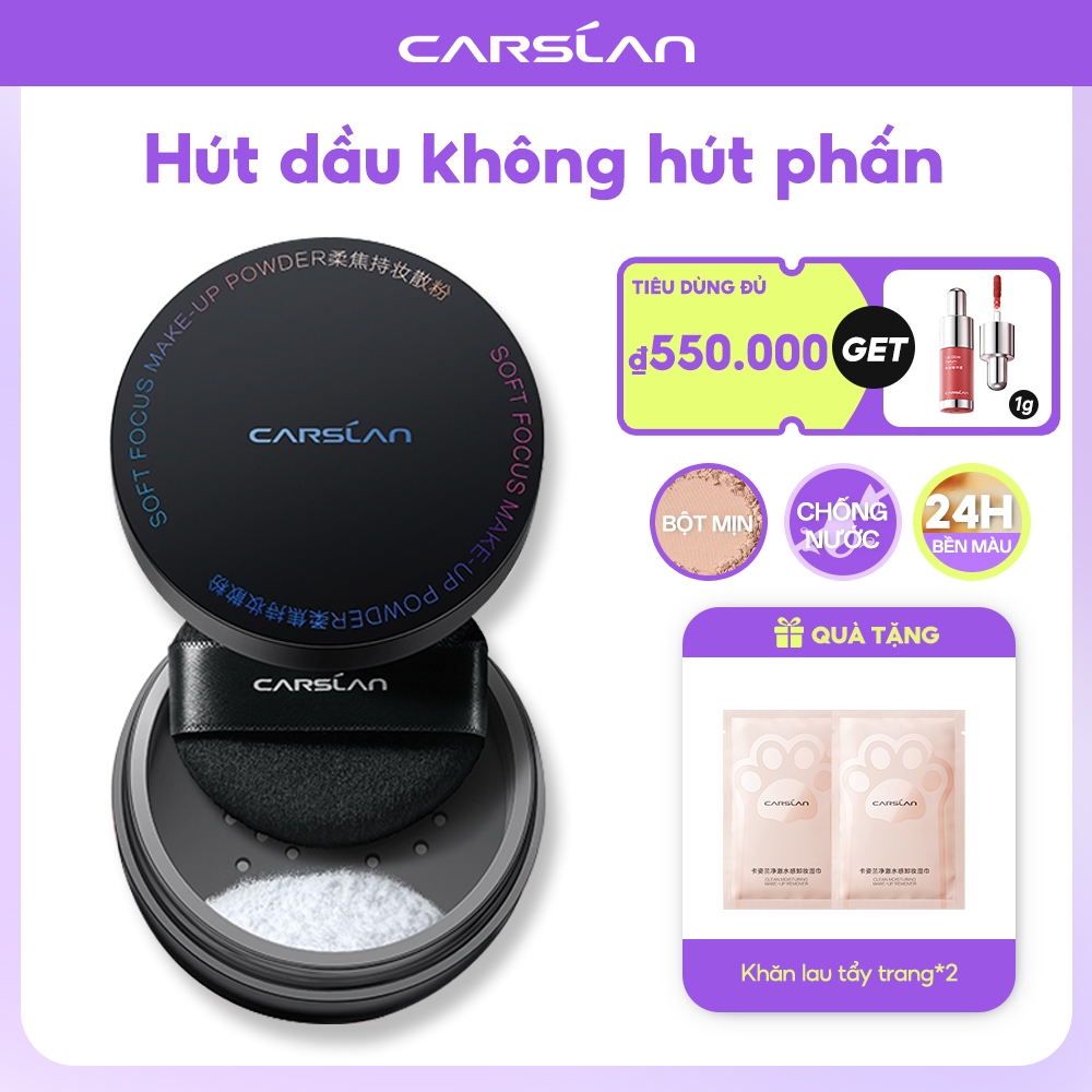 Phấn từ tính màu đen Carslan 1.0 Soft Focus Hold Makeup Loose Powder ...