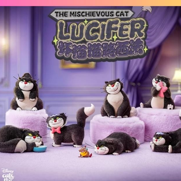 [Hàng có sẵn] 52 ĐỒ CHƠI Disney Bad Cat Lucifer Hộp bí ẩn Búp bê dễ ...