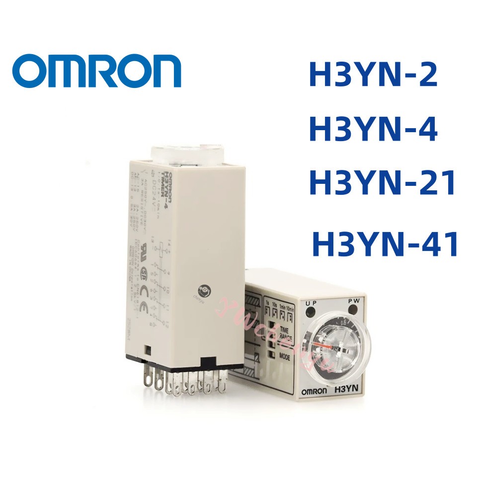 Rơle thời gian Omron H3YN-2 21 H3YN-4 1 giây 10 giây 1 phút 10M Hẹn giờ có thể điều chỉnh 24DC ...