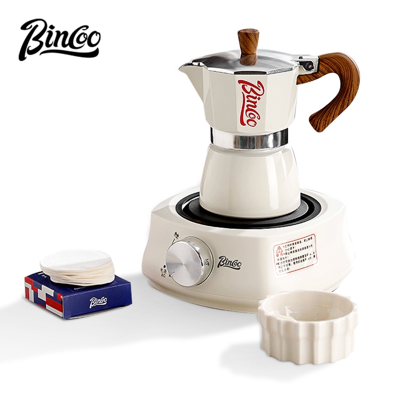 Bincoo Moka Nồi Cà Phê Van Đơn Khai Thác Nhỏ Máy Cà Phê Máy Xay Bếp Điện Bộ 3 / 6 Người | Shopee ...