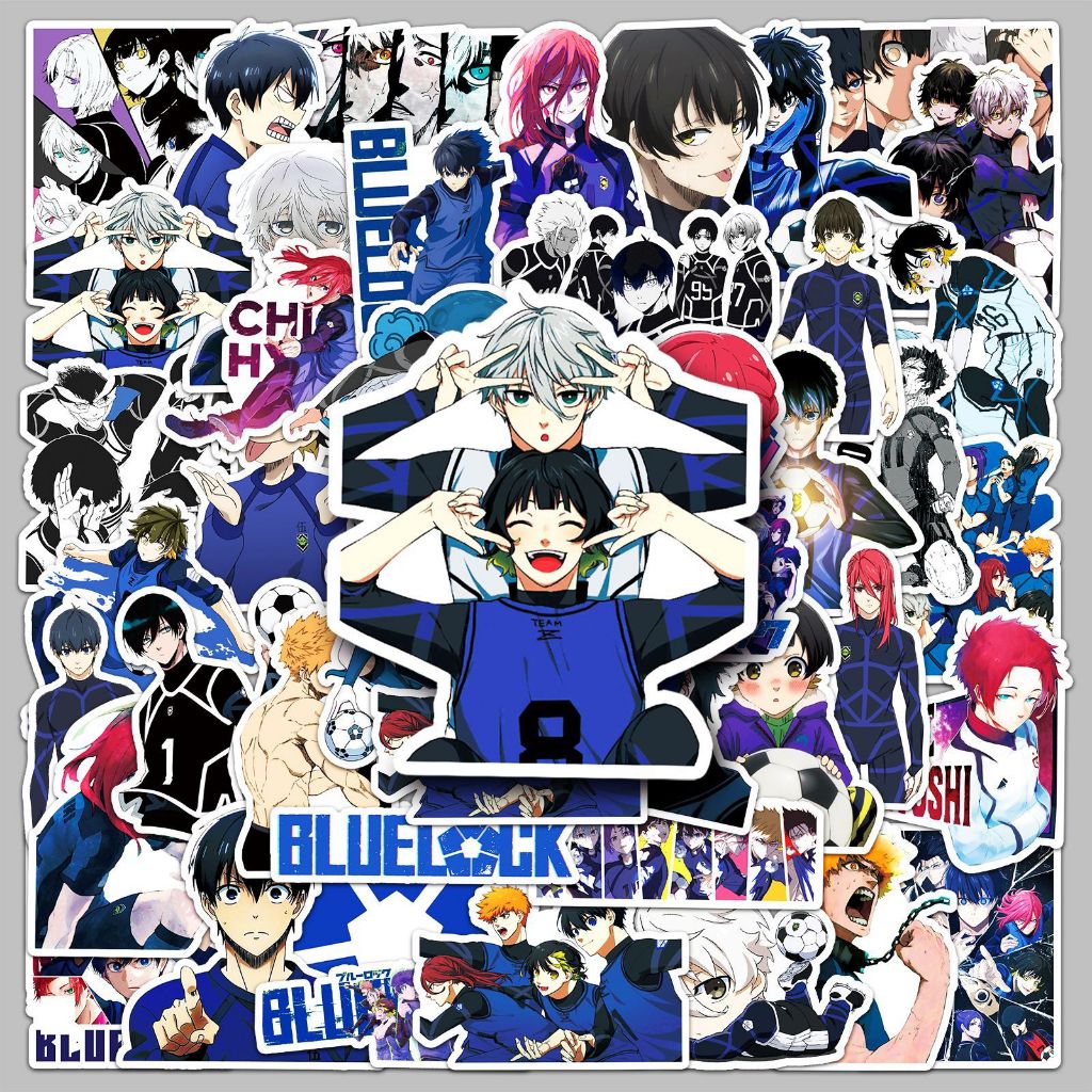 50 Chiếc BLUE LOCK sticker anime hình dán DIY Điện Thoại Laptop Đàn ...