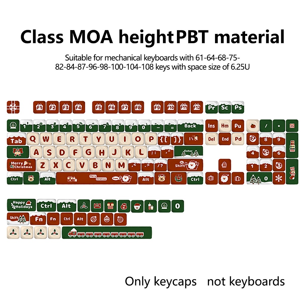 Moa Profile Theme Keycaps PBT DIY Custom for130 / 132 / 141 / 142 Bàn phím chơi game cơ học ...