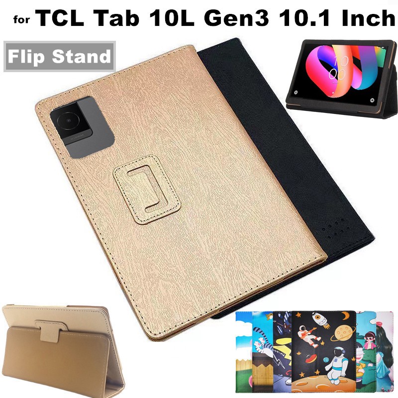 Ốp Lật Cho TCL Tab 10L Gen3 Gen 3 10.1 Inch 2024 Họa Tiết Lụa Bao Lật ...
