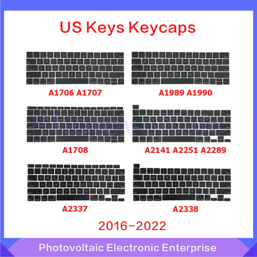 Phím Laptop Mới Keycaps Bố Trí US Cho Macbook Pro Air A1706 A1708 A1990 ...