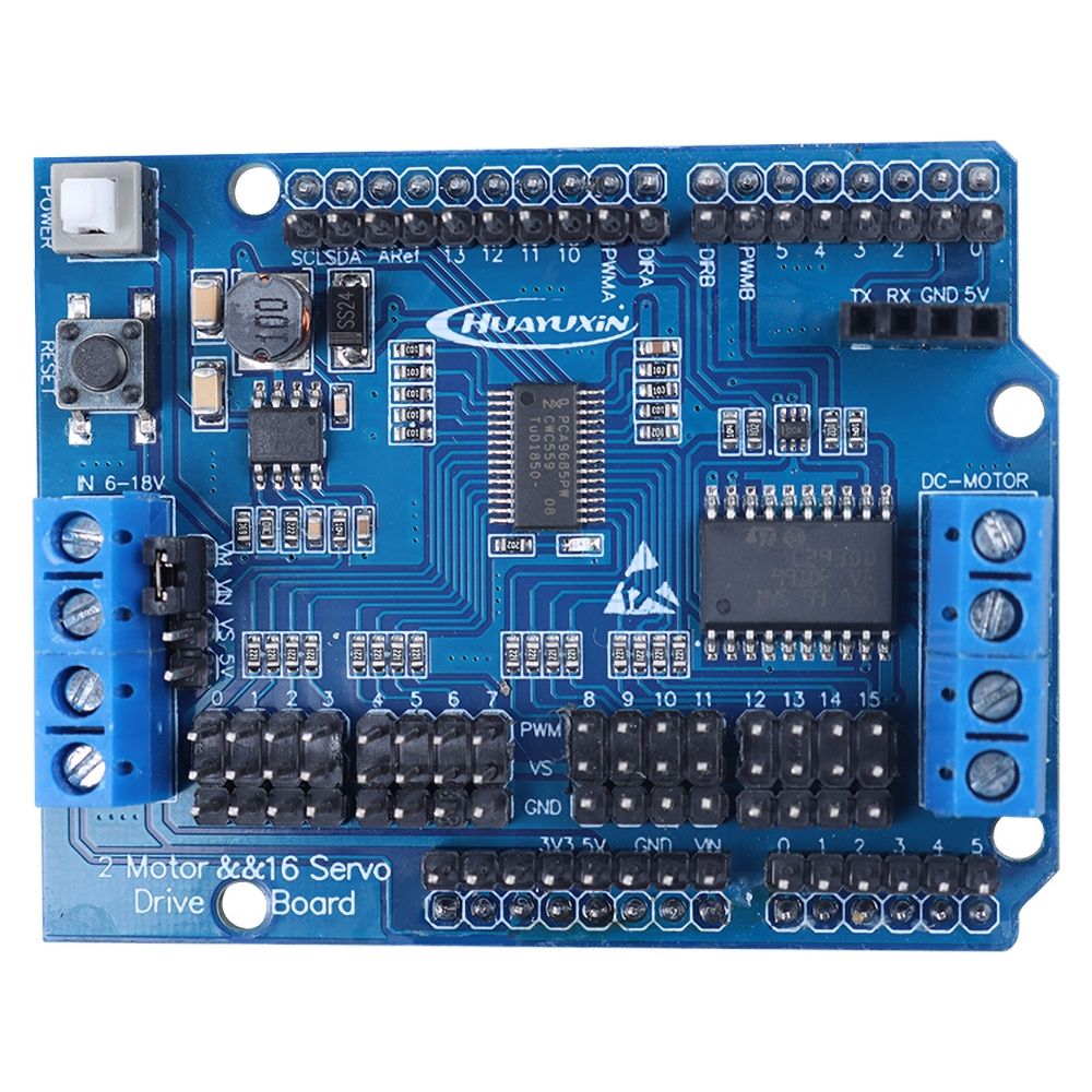 2 động cơ & 16 bảng truyền động Servo cho bảng mở rộng dự án Arduino ...
