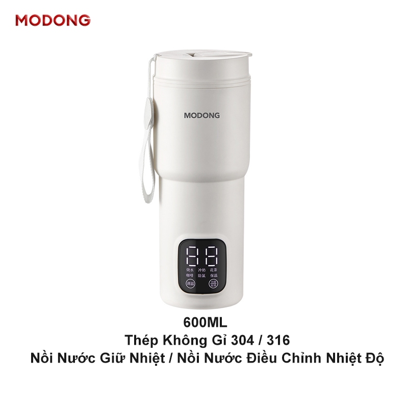 MODONG Bình Đun Nước Di Động Cốc Nước Nóng Điện Thép Không Gỉ 304/316 MD-DSBO5 600ML | Shopee ...