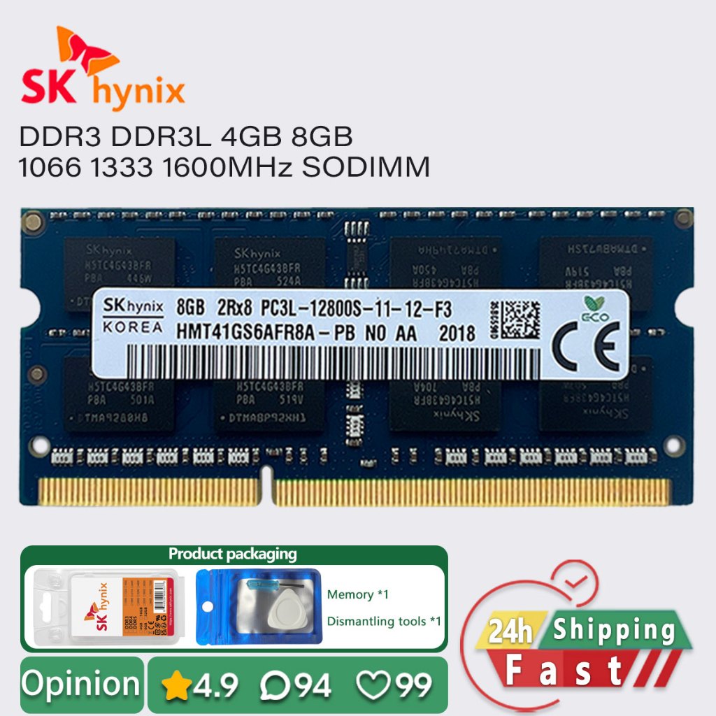 Sk Hynix ddr3 ddr3l 4gb 8gb 1600 1333 1066 MHz bộ nhớ máy tính xách tay sodimm ram pc3 pc3l ...