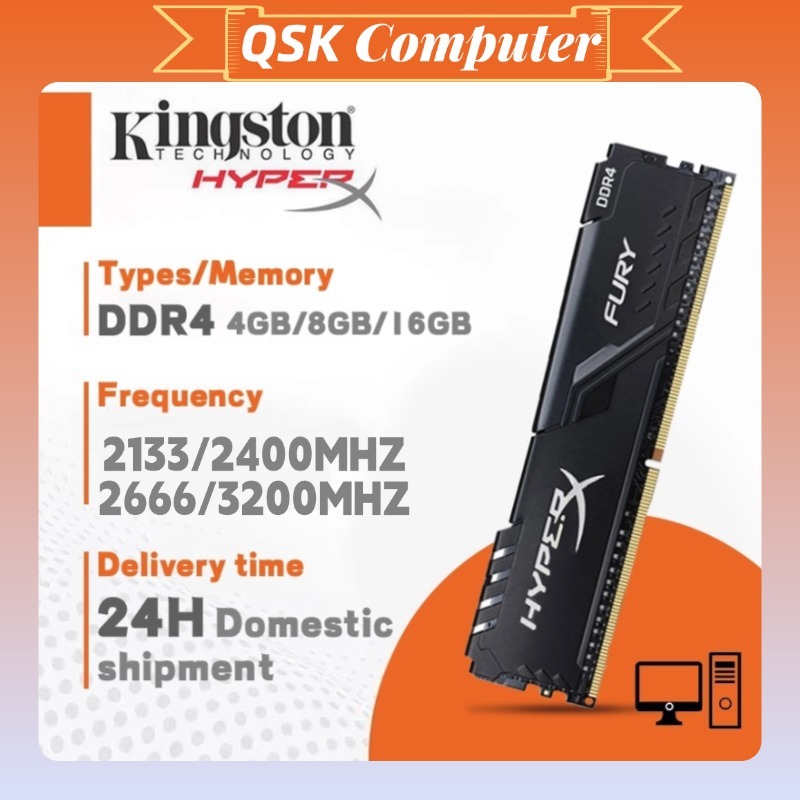 【Ship hàng tận nơi 24H】NEW Kingston Hyperx 4gb/8GB/16GB 2133/2400/2666/3200MHZ Desktop RAM DDR4 ...