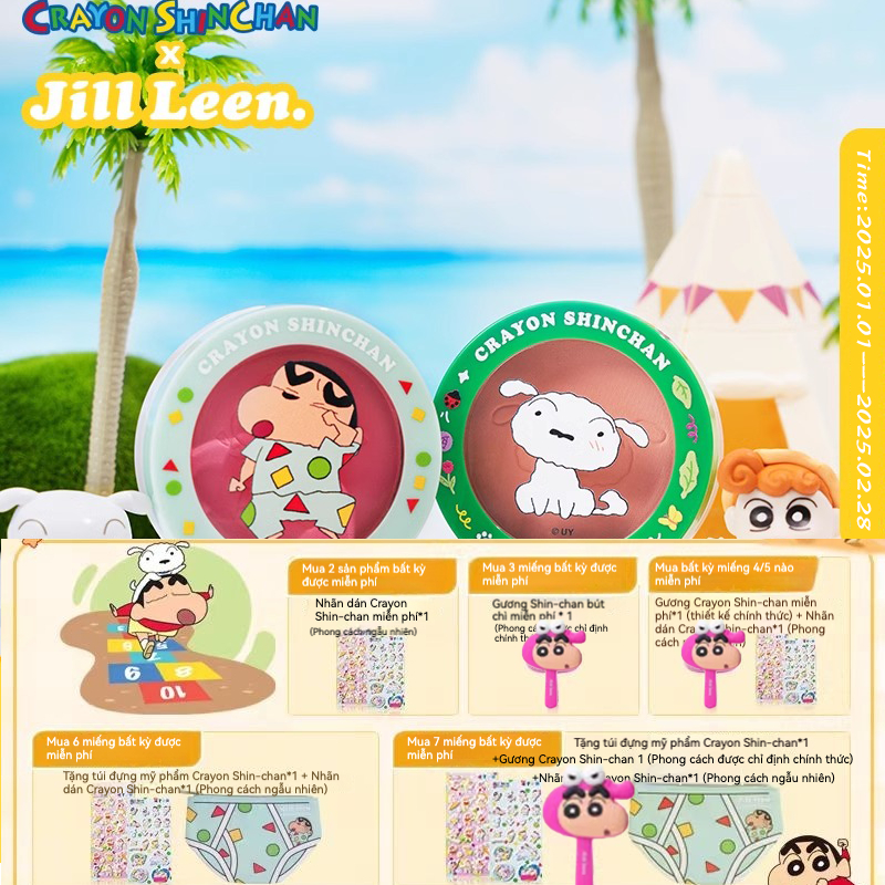Jill LEEN Crayon Shin-Chan Co-Branded Monochrome Soft Mist Blush ...