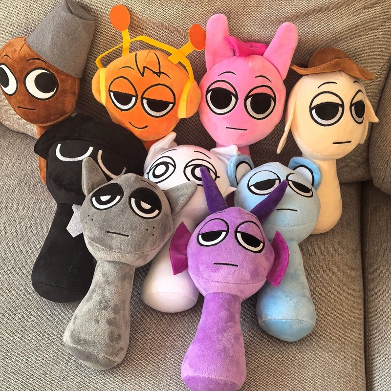 Sprunki Incredibox Plushie Wenda Grey Oren Raddy Búp bê và đồ chơi sang ...