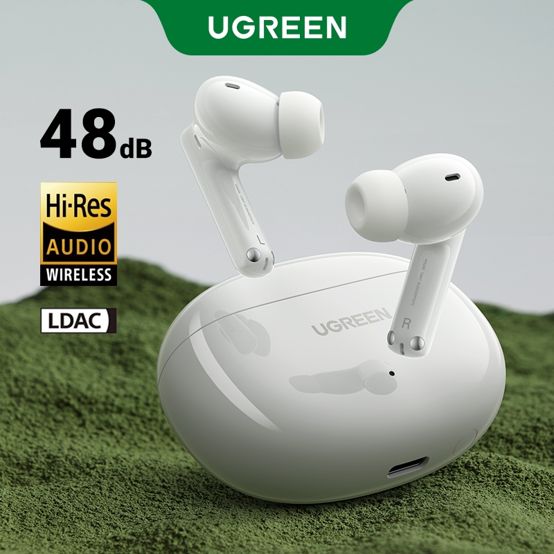 Tai nghe loại bỏ tiếng ồn chủ động UGREEN HiTune T6s Hybrid48dB Tai nghe Bluetooth không dây ANC ...