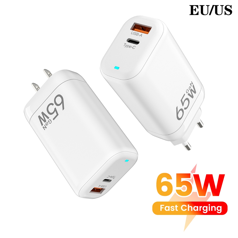 Bộ chuyển đổi sạc nhanh 65W GaN PD + QC3.0 Bộ sạc di động USB Type C PD | Shopee Việt Nam