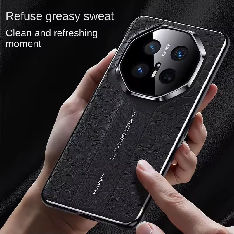 Ốp điện thoại dập nổi quy trình khắc bằng da đám mây tốt lành cho Huawei Mate 70 Pro Mate70 Pro ...
