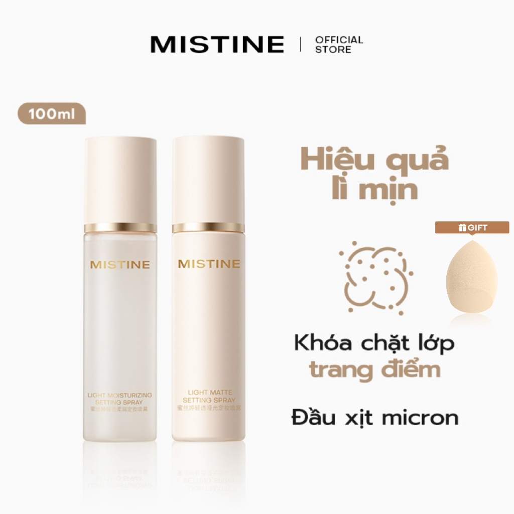xịt khoá makeup MISTINE xịt khoá nền 100ml/30ml Hiệu quả lì mịn ...