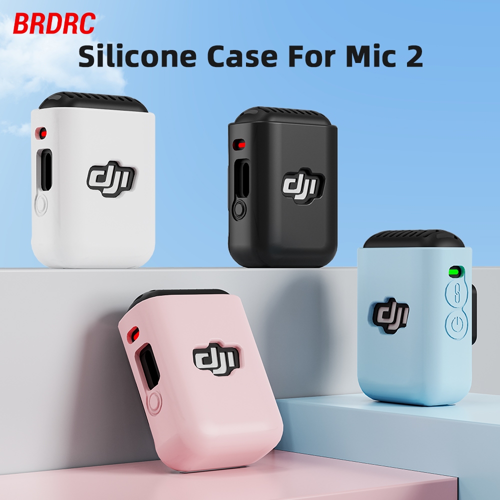 Tương thích với vỏ bảo vệ silicon DJI Mic2 máy ảnh thể thao máy phát micro không dây che bụi ...