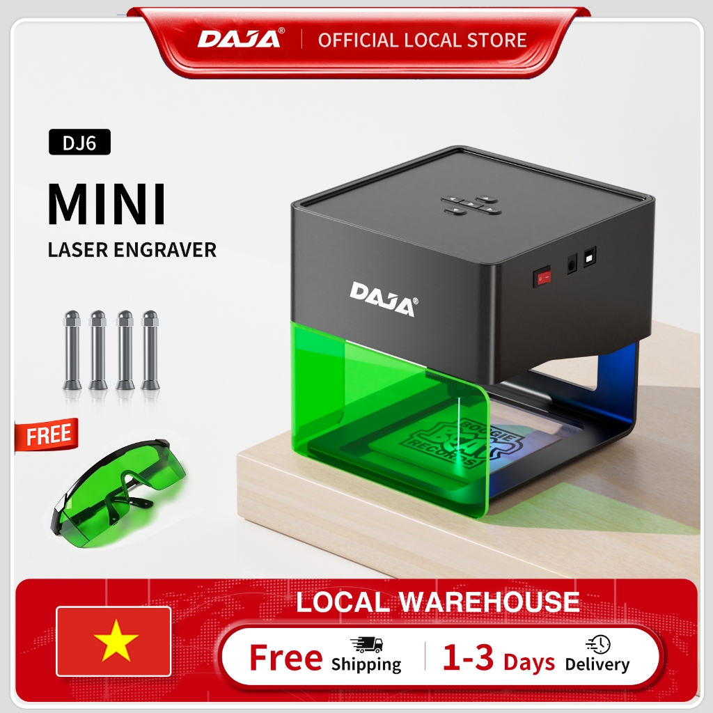 Daja DJ6 Máy Khắc Laser Mini Di Động Máy Khắc Laser Hoàn Toàn Tự Động ...