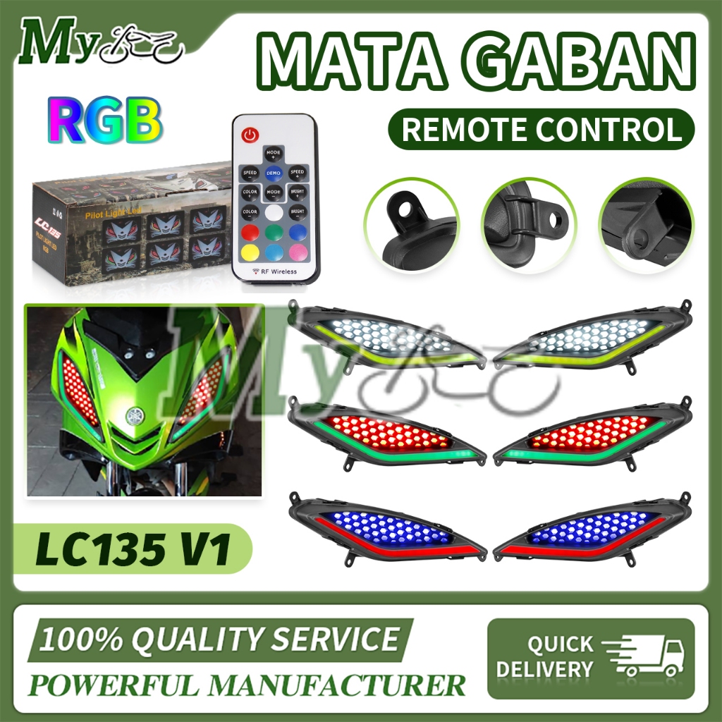 Xe Máy LC 135 Mata Gaban LC135 V1 Ánh Sáng Phi Công Đèn Lampu Tín Hiệu Yamaha LC135 Lampu Dada ...