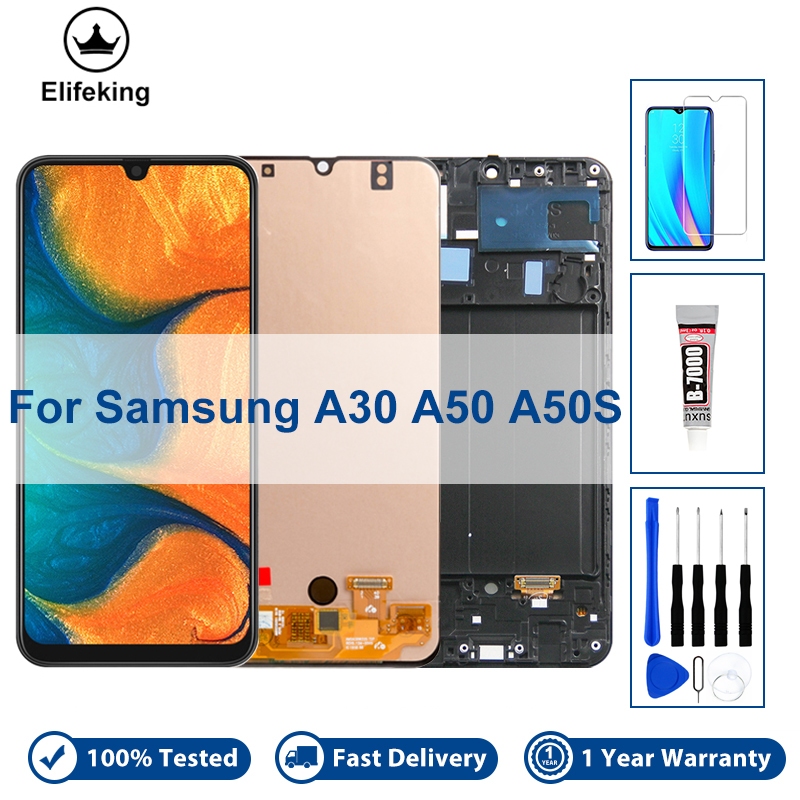 Màn Hình LCD Chính Hãng Cho Samsung Galaxy A30 A50 A50S Màn Hình Hiển Thị Bộ Số Hóa Cảm Ứng A507 ...