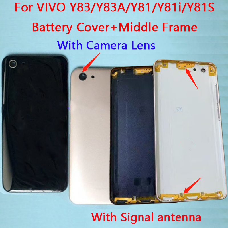 Vỏ pin + Khung giữa + Khay SIM Vỏ cửa sau có ống kính máy ảnh cho VIVO Y83 / Y83A / Y81 / Y81i ...